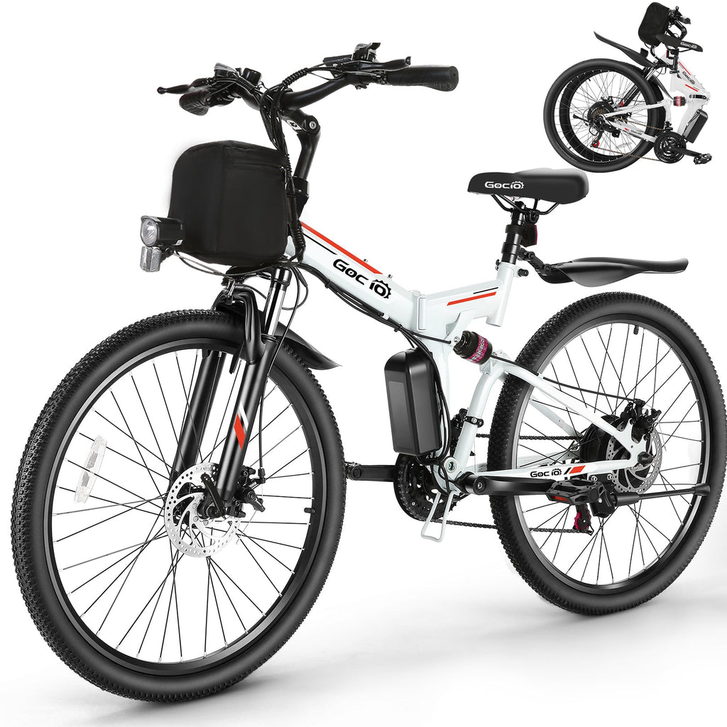 Gocio A-020 Full Suspension Electric Bike Folding Mountain Electric Bi ...